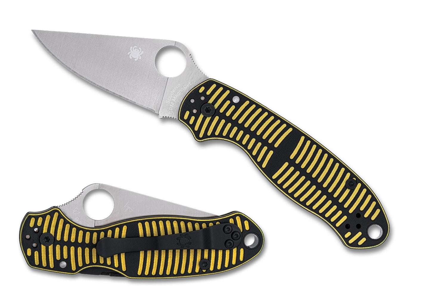 Spyderco C223GBKYLMCP Para 3 Salt Yellow, Magnacut EDC Pocket Folding ...