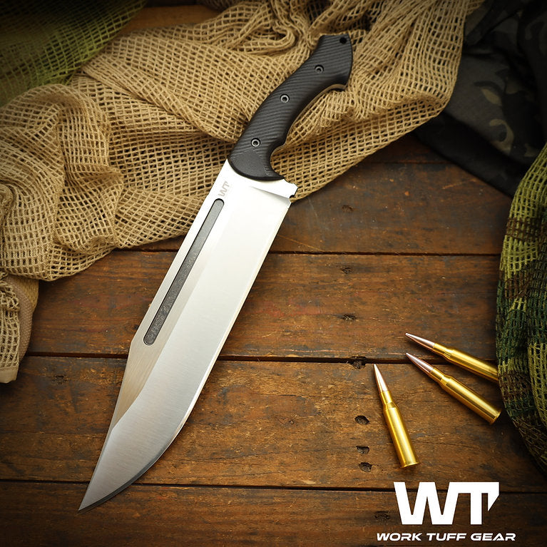 Work Tuff Gear Blackout Apocalypto, Two-Tone Satin Bowie knife ...