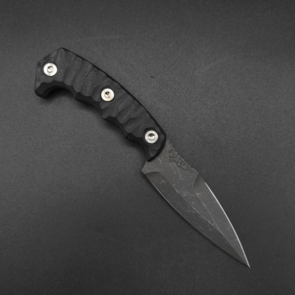 Half Face Blades HUMINT 4" Black G10, stonewashed Taktisches Messer ...