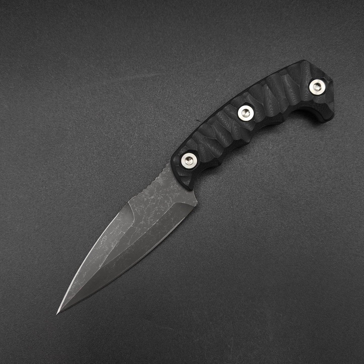 Half Face Blades HUMINT 4" Black G10, stonewashed Taktisches Messer ...