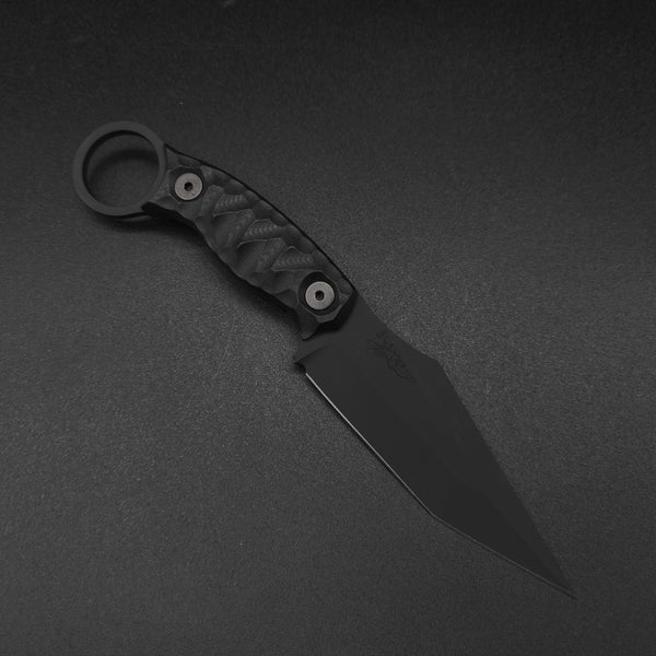 Half Face Blades Ringed Tac Tanto Black G10, Armor Black – knifeaddict