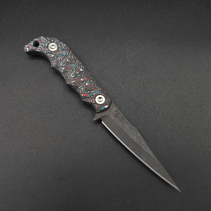 Half Face Blades Senator Nebula Carbon EDC fixed Blade – knifeaddict