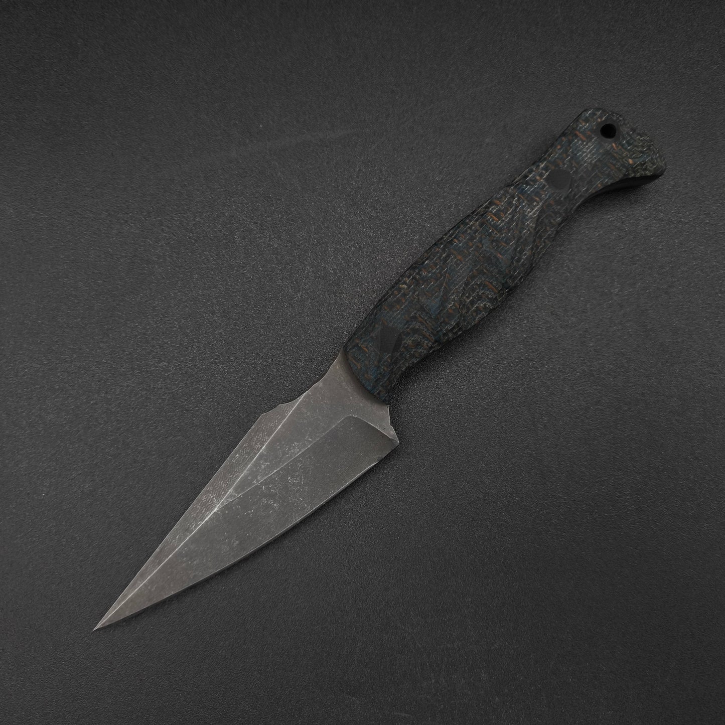 Half Face Blades Gulo Gulo, Kamari Burlap Micarta taktisches Messer ...