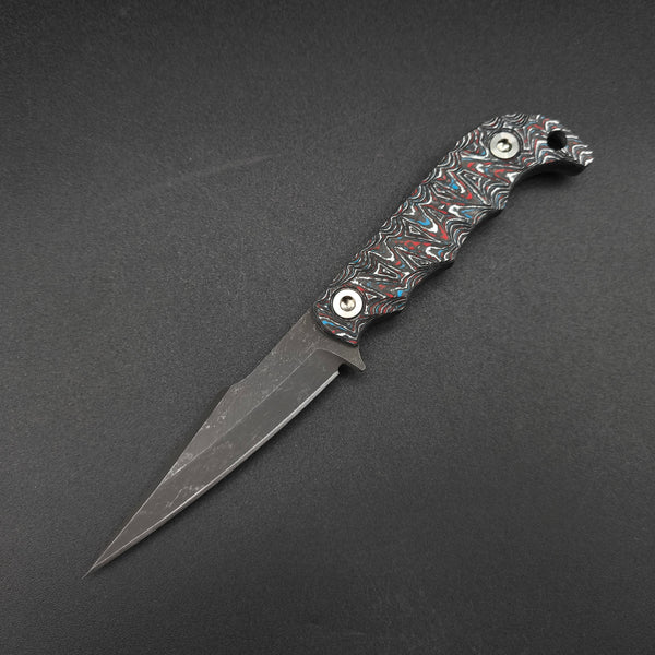 Half Face Blades Senator Nebula Carbon EDC fixed Blade – knifeaddict